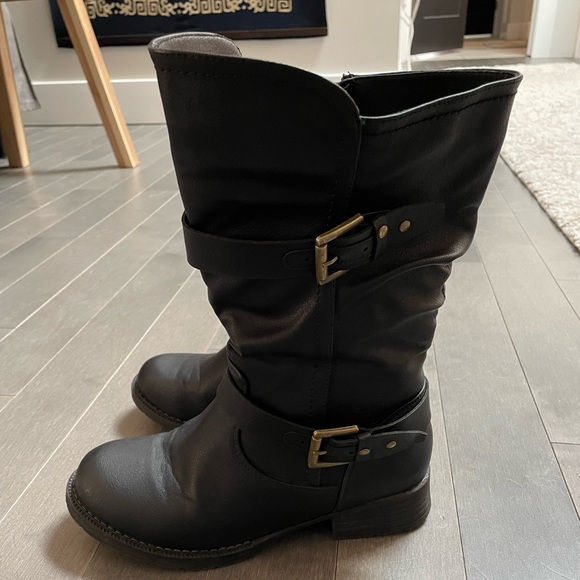 Global Win | Shoes | Womens Lace Up Back Knee High Fashion Boots | Poshmark